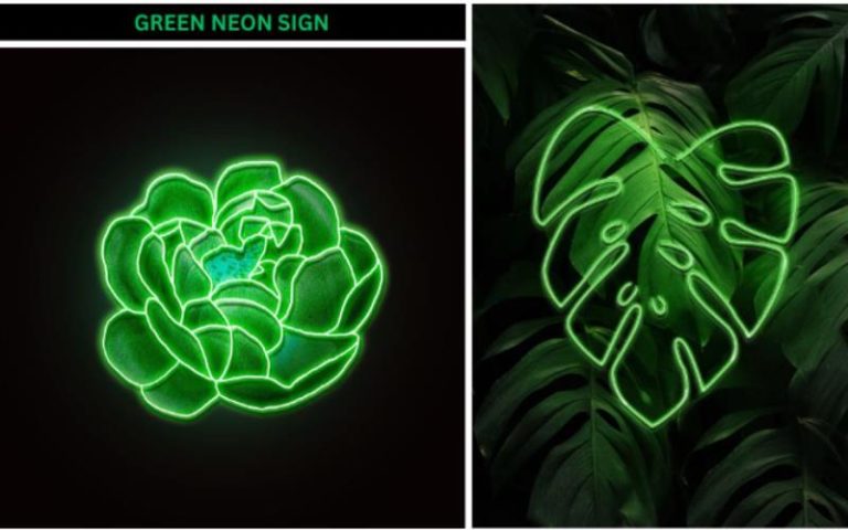 Green Neon Sign Designs for Enhancing Nighttime Visibility ...